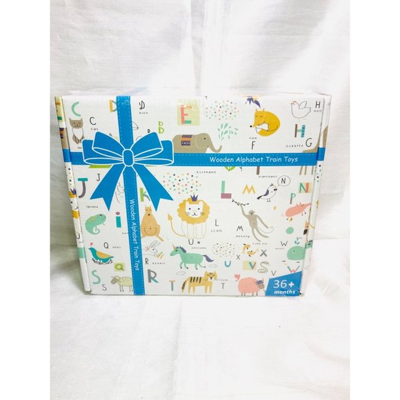 Toys | Alphabet Stacking Train Set Wooden Montessori Toy Abc Building ...